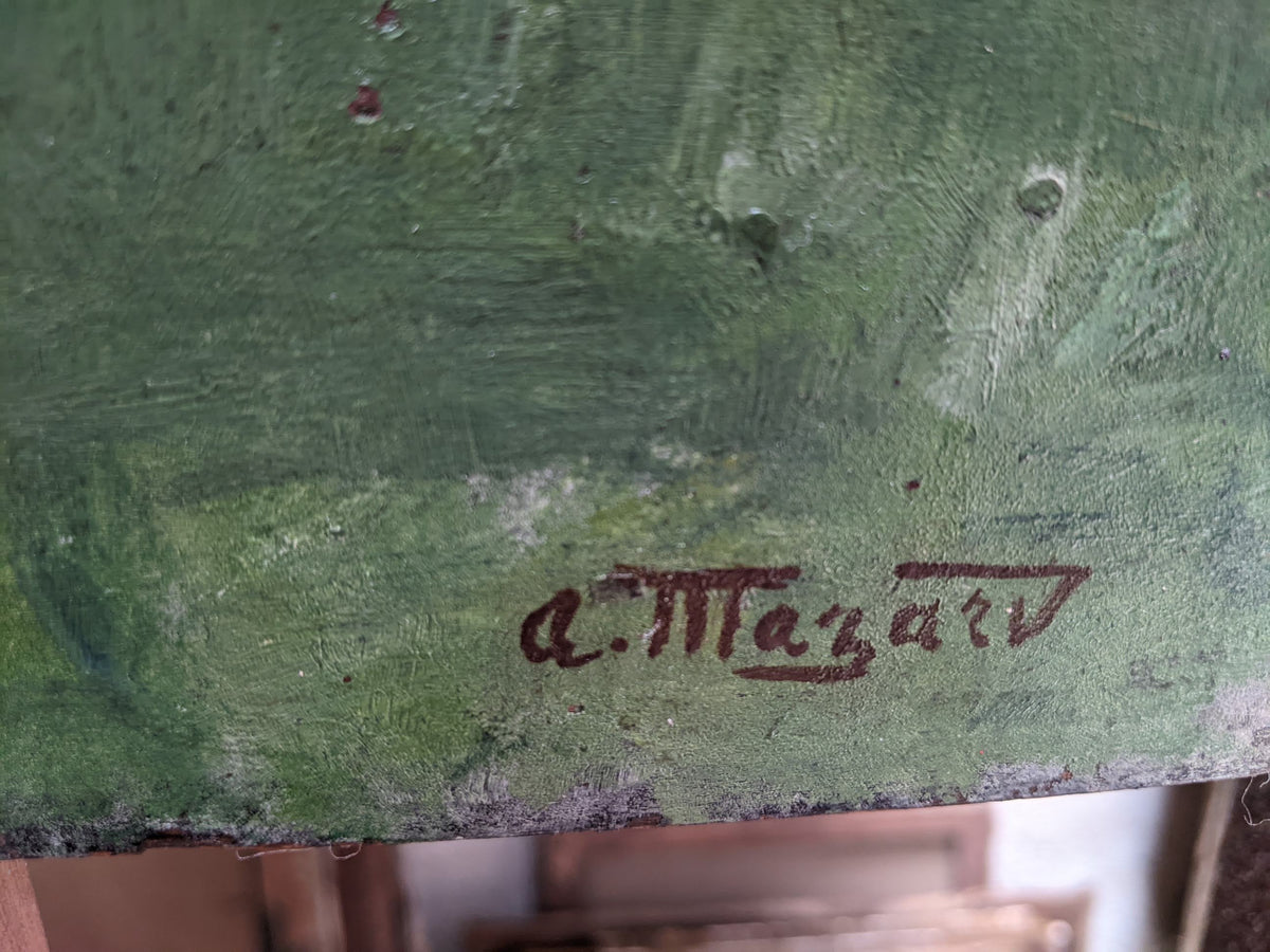 Alphonse MAZARD (1865-1939) « femme assise dans l’herbe » vers 1900 ...